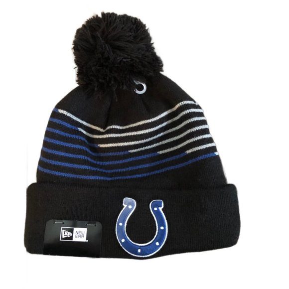 New Era | Accessories | Nwt Indianapolis Colts New Era Zig Zag Logo Pom ...